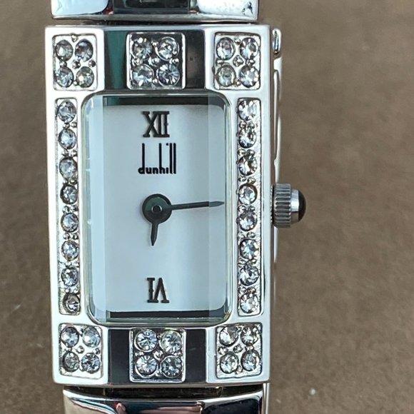 Dunhill | Accessories | Dunhill Danhirion Silver With Crystal Bezel ...